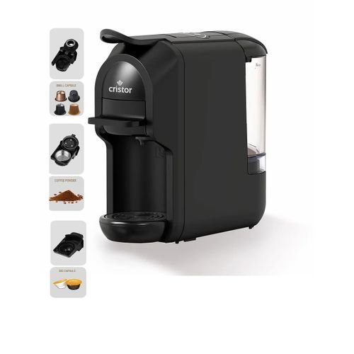 Machine à café 3en1 CRISTOR -19 Bars – 1450W – Noir – elegance-dz.com